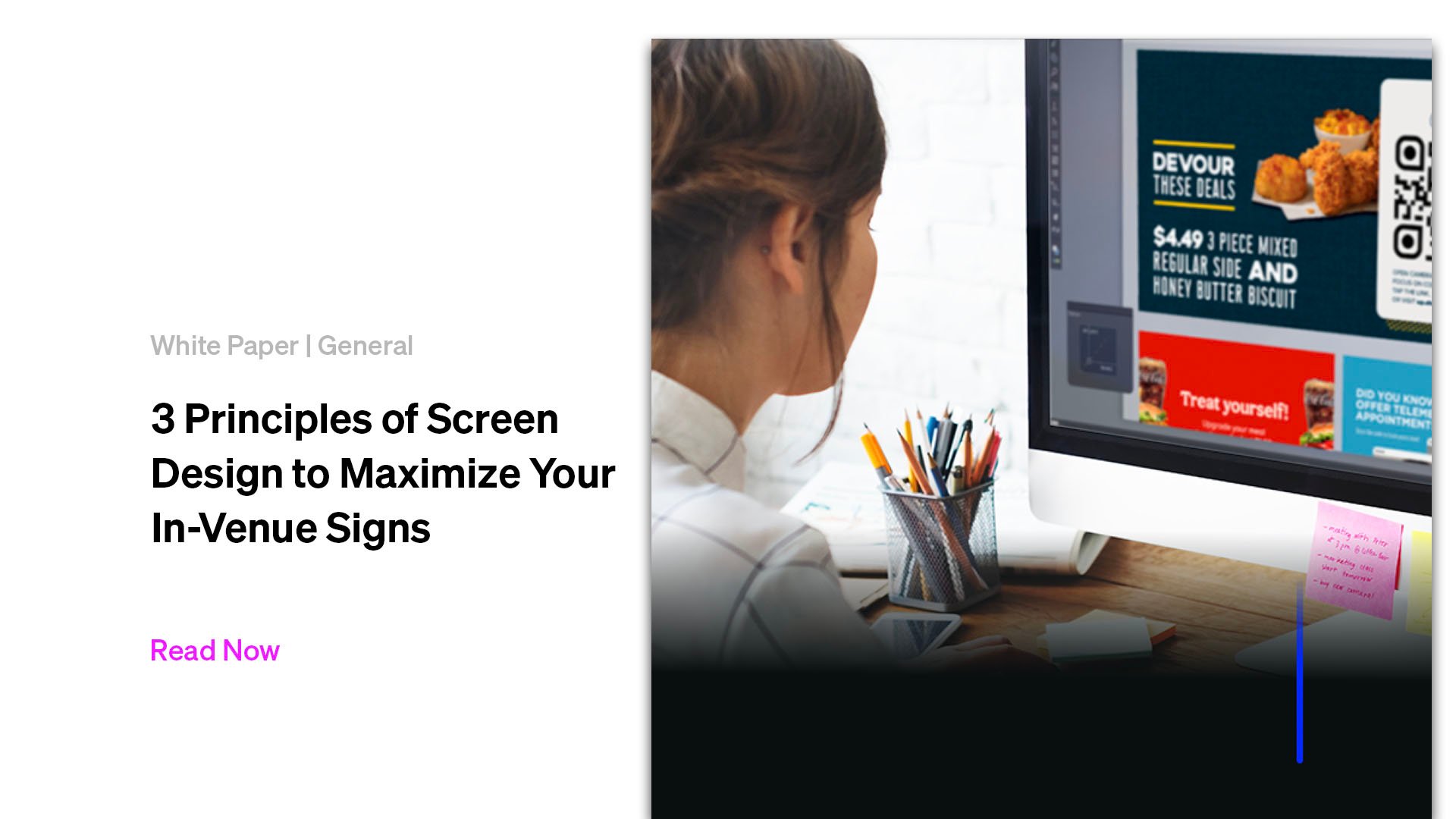 3 Principles of Screen Design to Maximize Your In-Venue Signs | UPshow